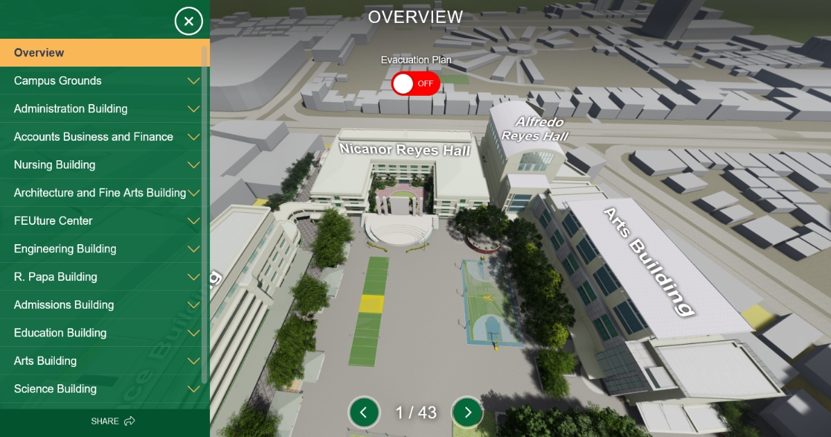 FEU Interactive Map
