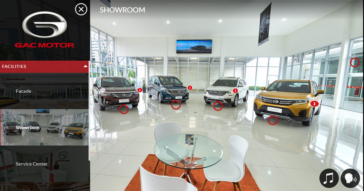 GAC Motor Philippines 360 Virtual Tour